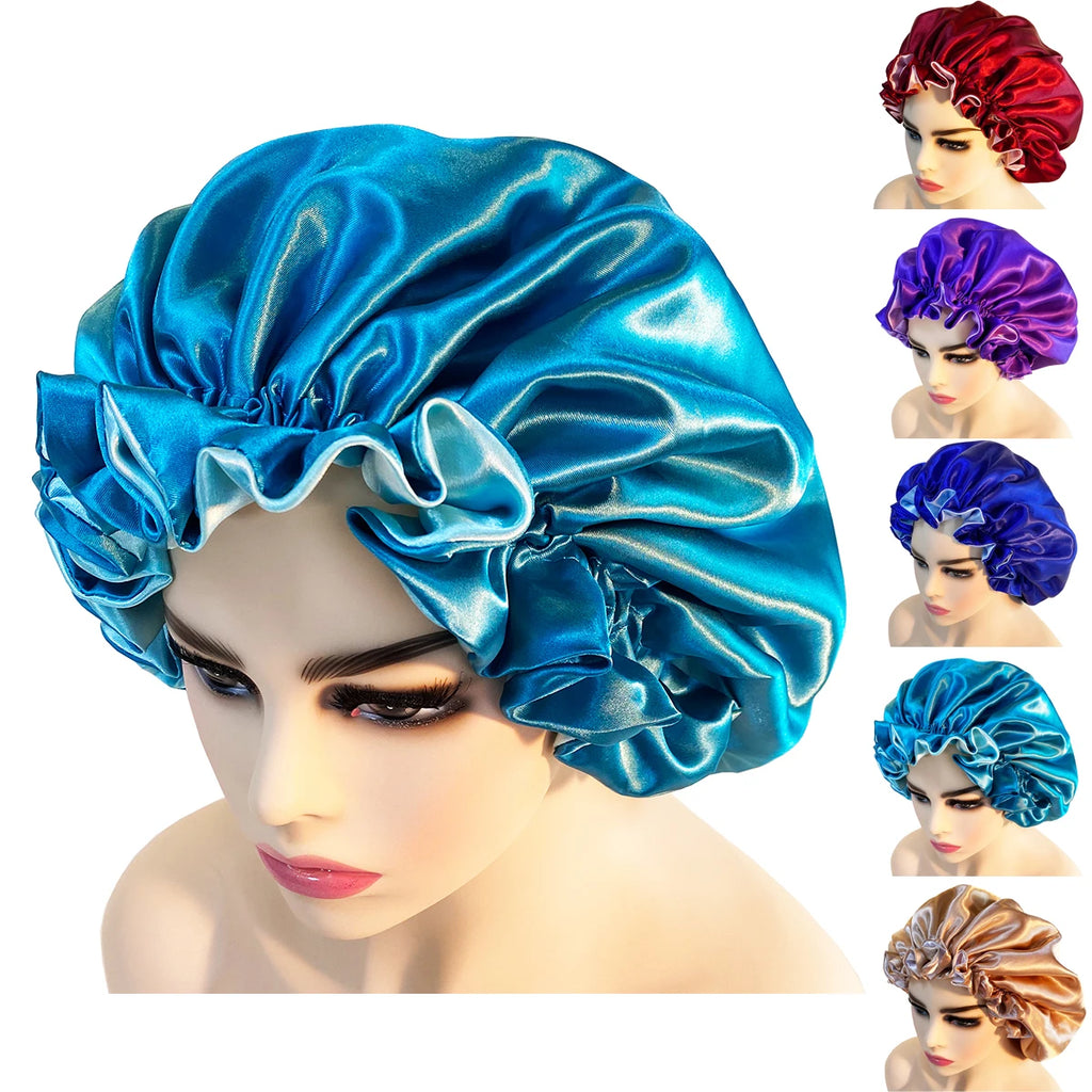 Stay Sleek & Stylish: Buy Our Adjustable Satin Sleep Bonnet Today