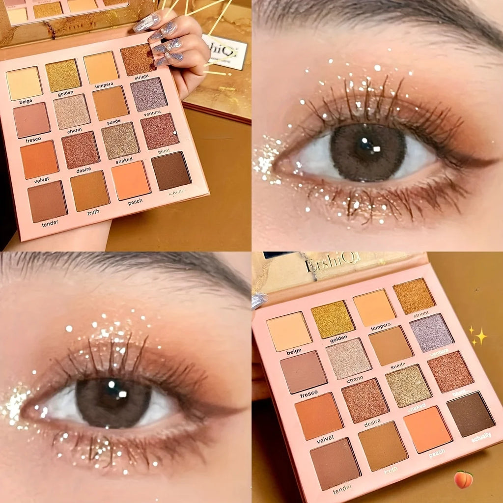 Golden Sunshine 16 Color Eyeshadow Blush Highlighter Set