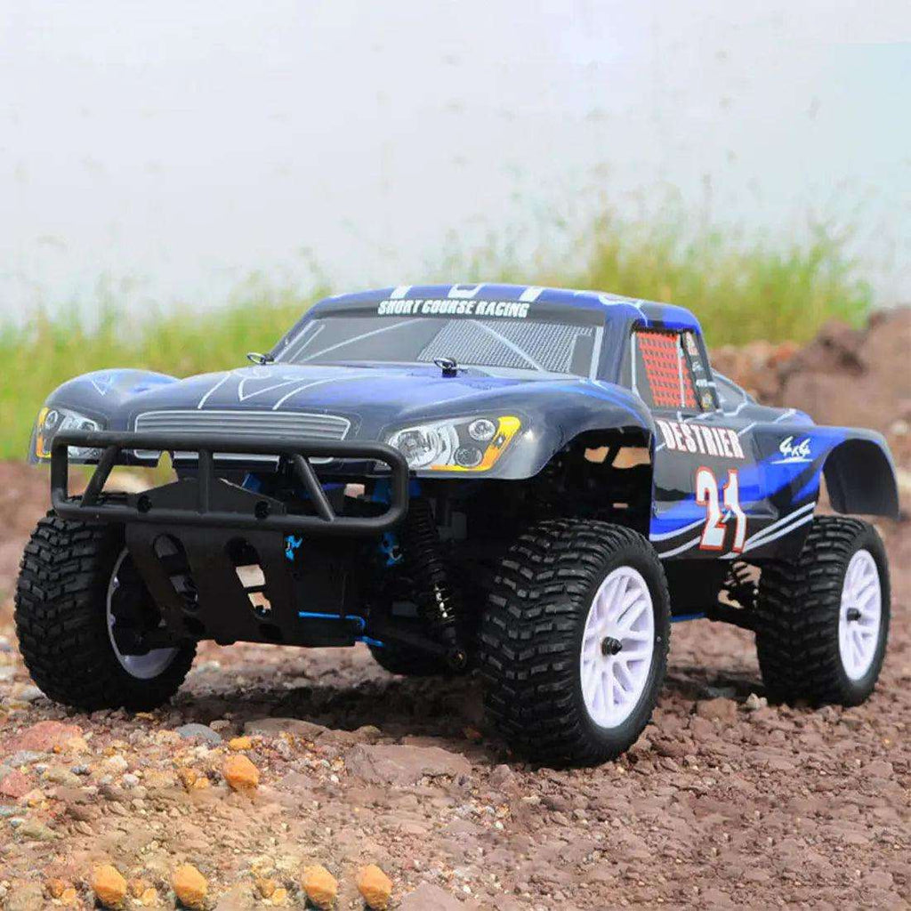 RC Racing Car Methanol Powered - 4WD Double Speed Short Course Car